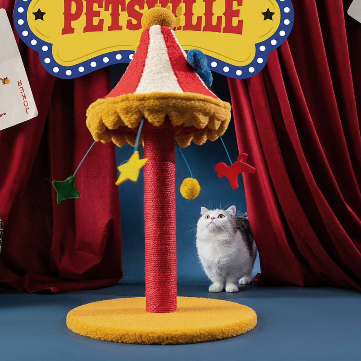 Petsville Rotating Carousel Cat Scratcher – Goodest Boy Studios